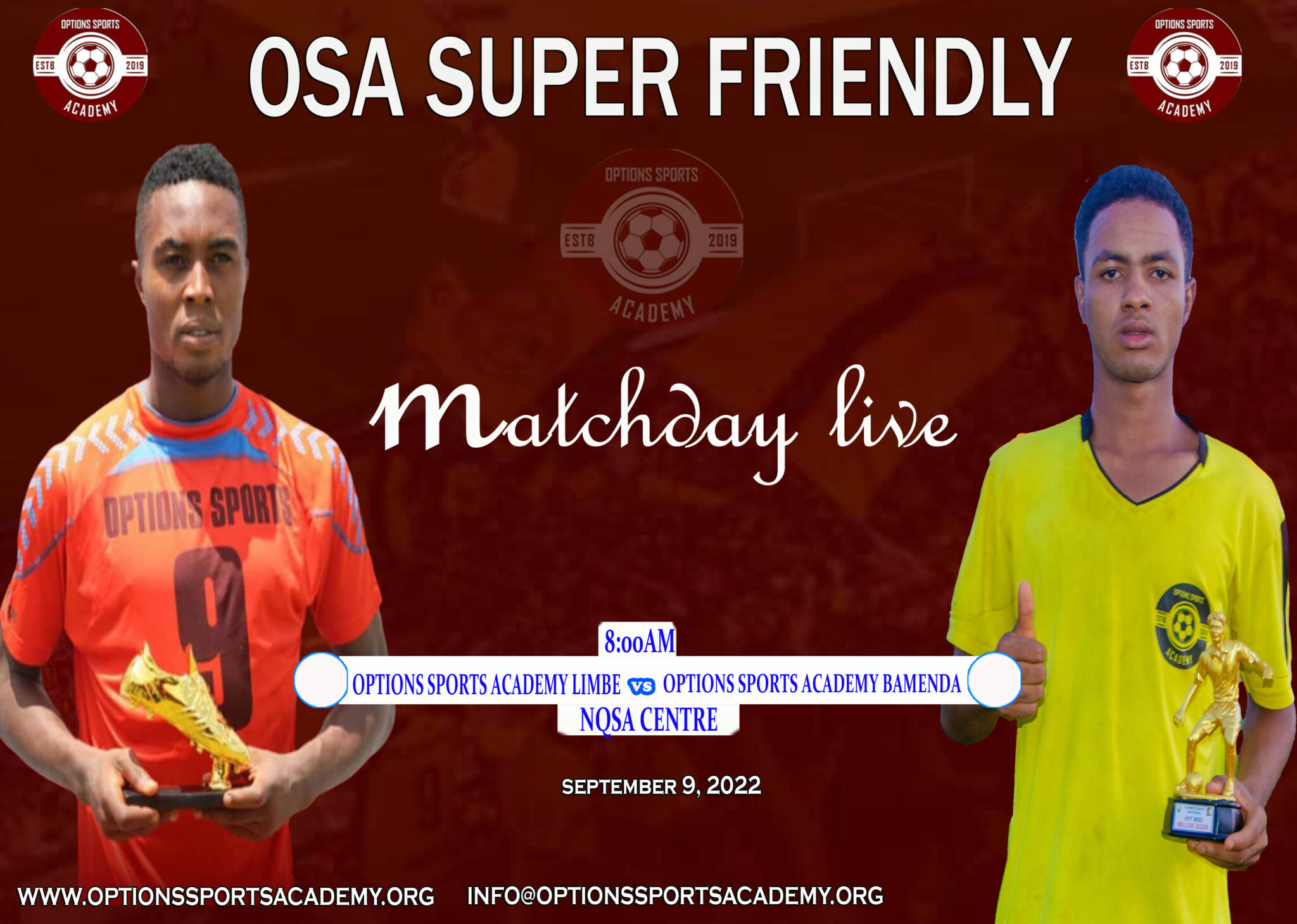Super Friendly: OSA Limbe Vs OSA Bamenda – OPTIONS SPORTS ACADEMY OFFICIAL